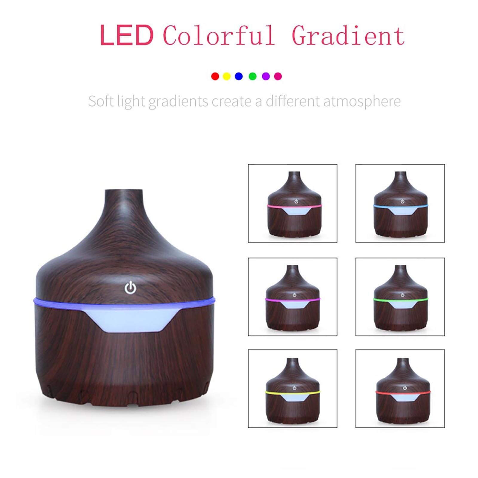 40# 300ml Air Aroma Essential Oil Diffuser Wood Gr... – Vicedeal