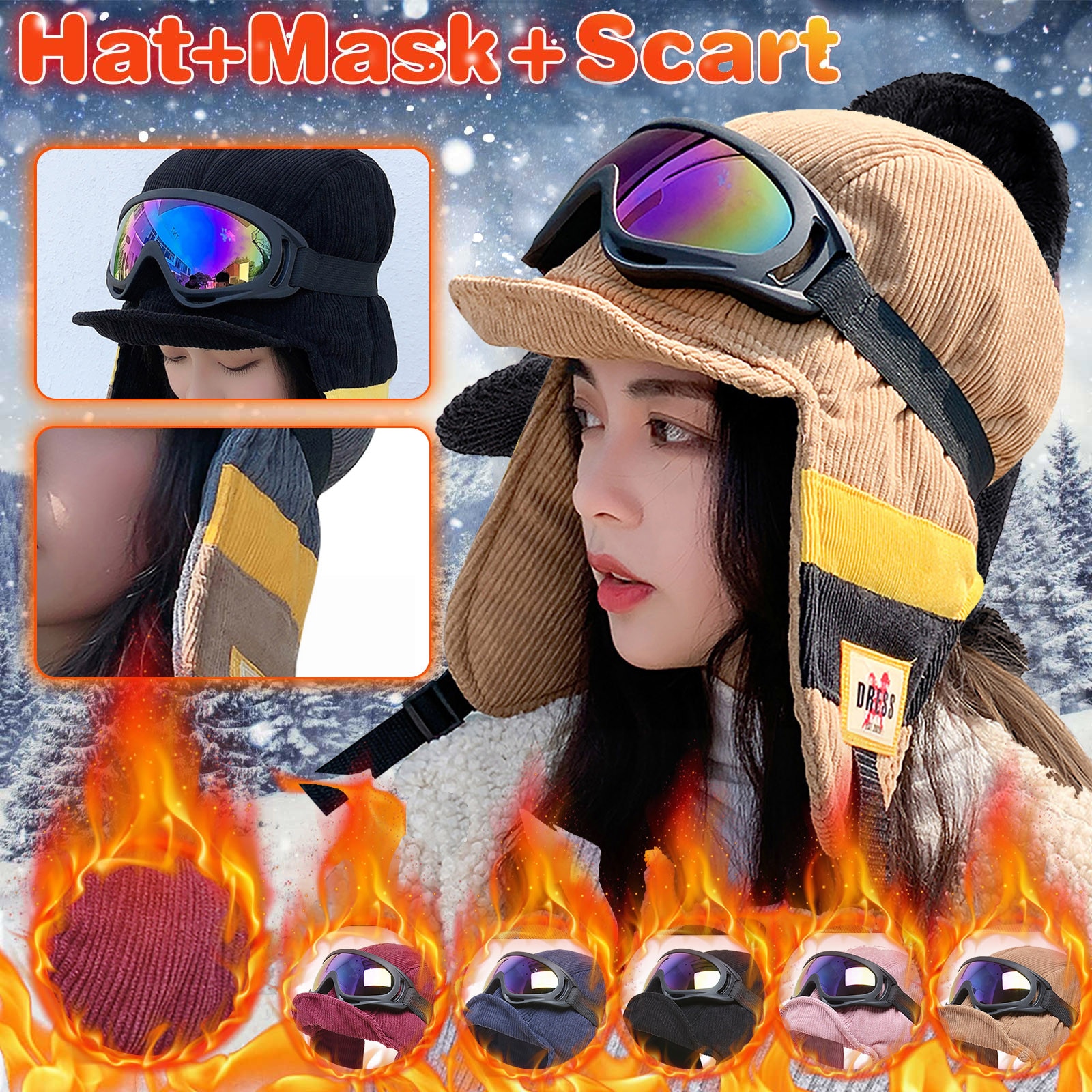 Warm Hat Winter Men's Hats Women's Hats Ladies Kid... – Grandado
