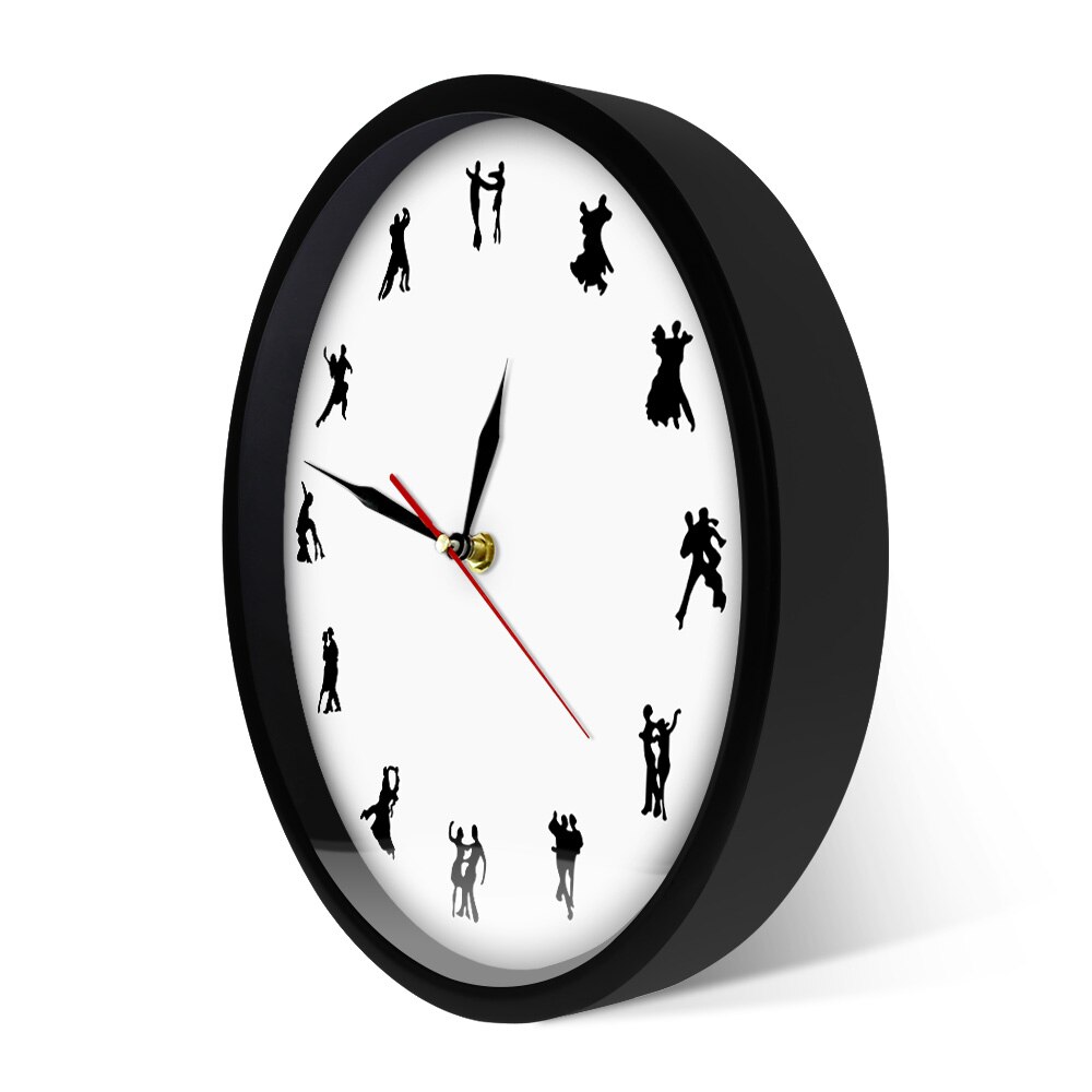 Ballroom Dancers Minimalist Wall Clock Latin Coupl... – Grandado