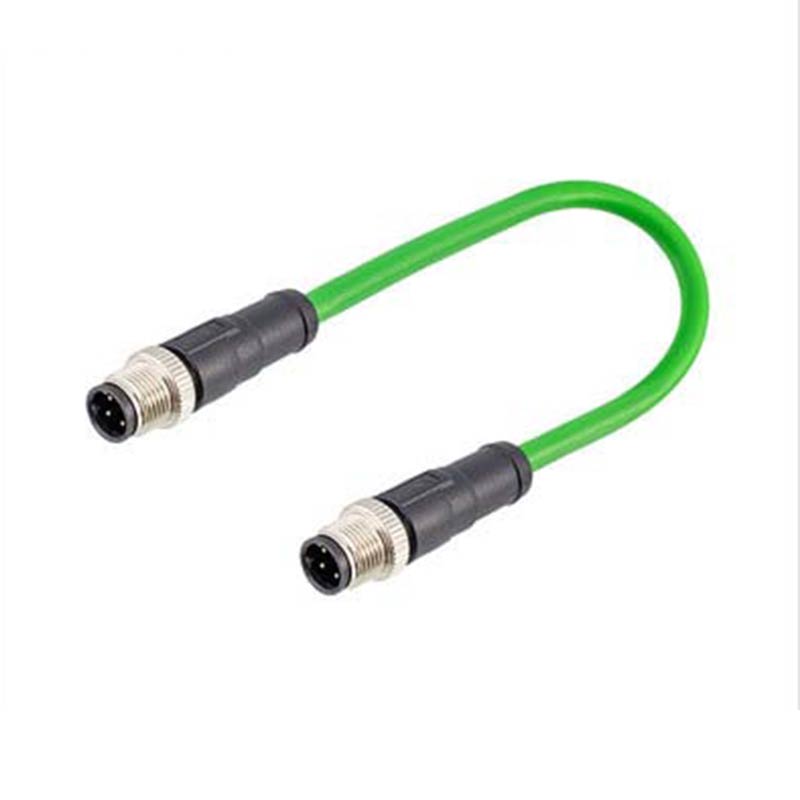 M12 4Pin D Code to RJ45 Connector Cable Male Femal... – Grandado