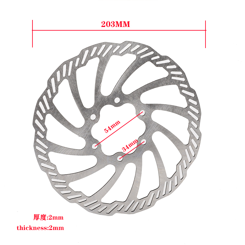 Motorcycle Front Rear Brake Disc Rotors 203mm Stai... – Vicedeal