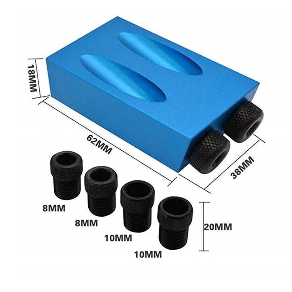 1set Pocket Hole Jig Kit 15 Degree Angle Drill Gui... – Grandado