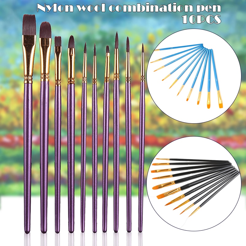 10pcs/set Watercolor Pen Paintbrush Nylon Hair Pai... – Vicedeal