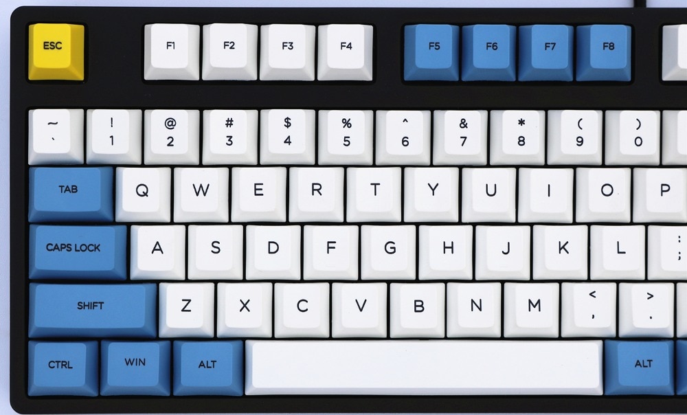 Blue sky and white cloud keycap 108/155 keys PBT C... – Grandado
