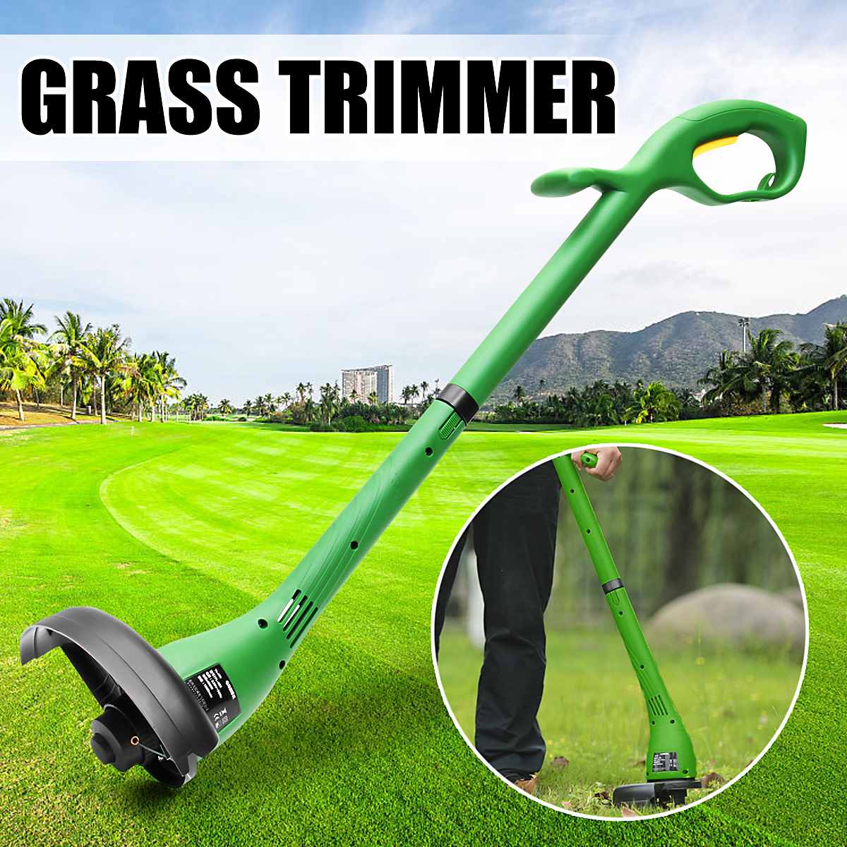 500W Peaks Electric Grass Trimmer Strimmer Cutter ... – Vicedeal
