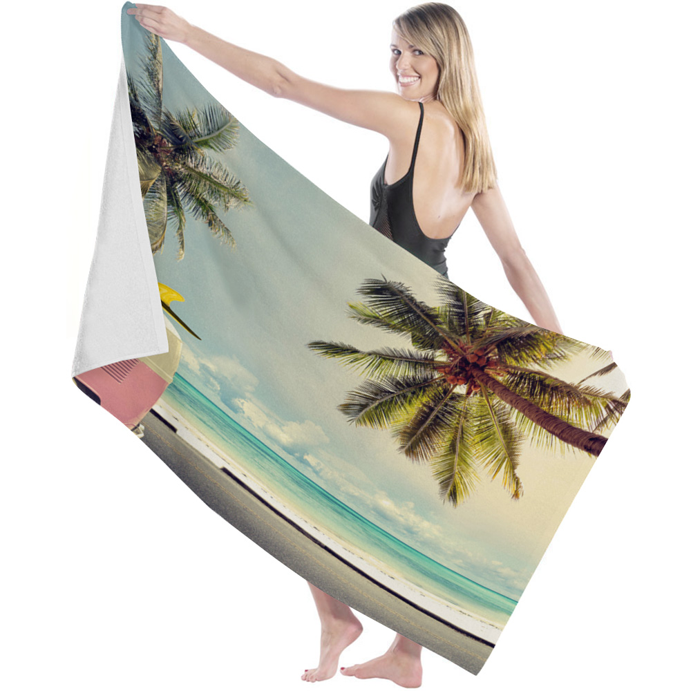 Beach Minibus Pleasant Scenery Spring Household Ba... – Grandado