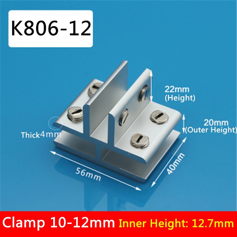 2 teile/los K806-12 Für 10 zu 12mm glas bord 3 Sei... – Vicedeal