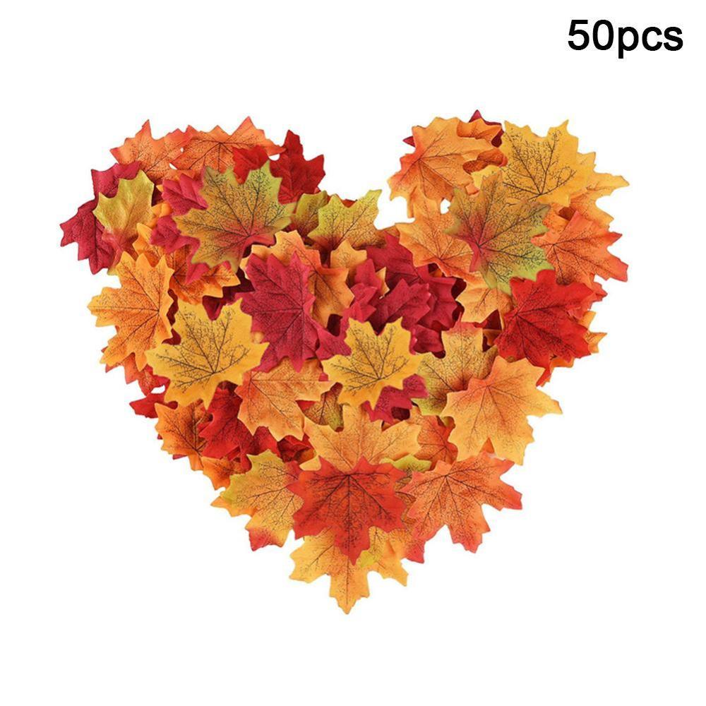 50 Pcs Thuis Decora Kunstzijde Maple Bladeren Dive... – Vicedeal