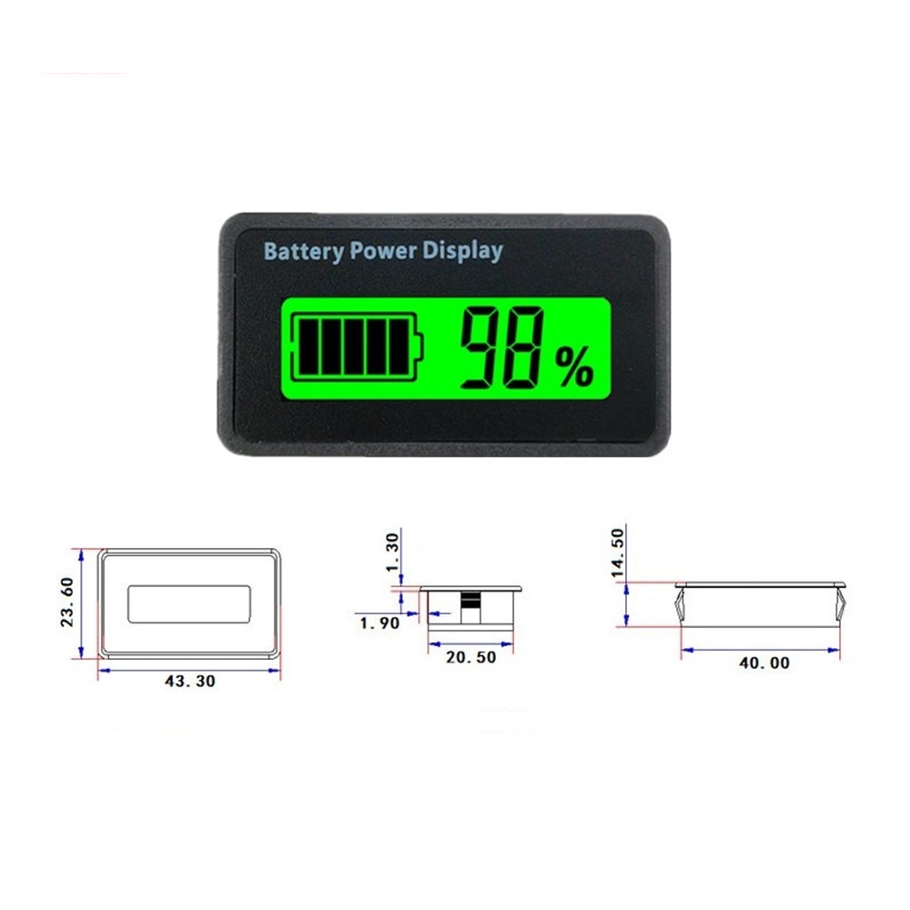 Taidacent Lead Acid Battery Charge Monitor LCD Lit... – Vicedeal