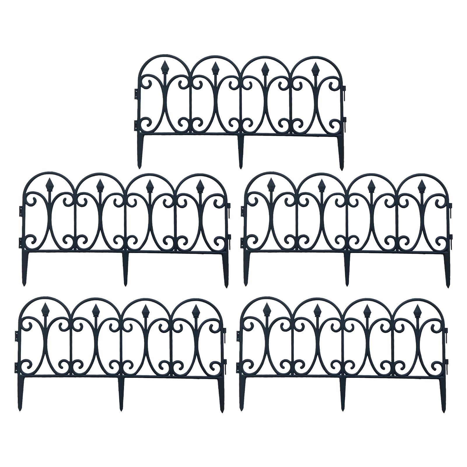Outdoor 3M 5PCS Garden Border PP Plastic Fence Dec... – Vicedeal