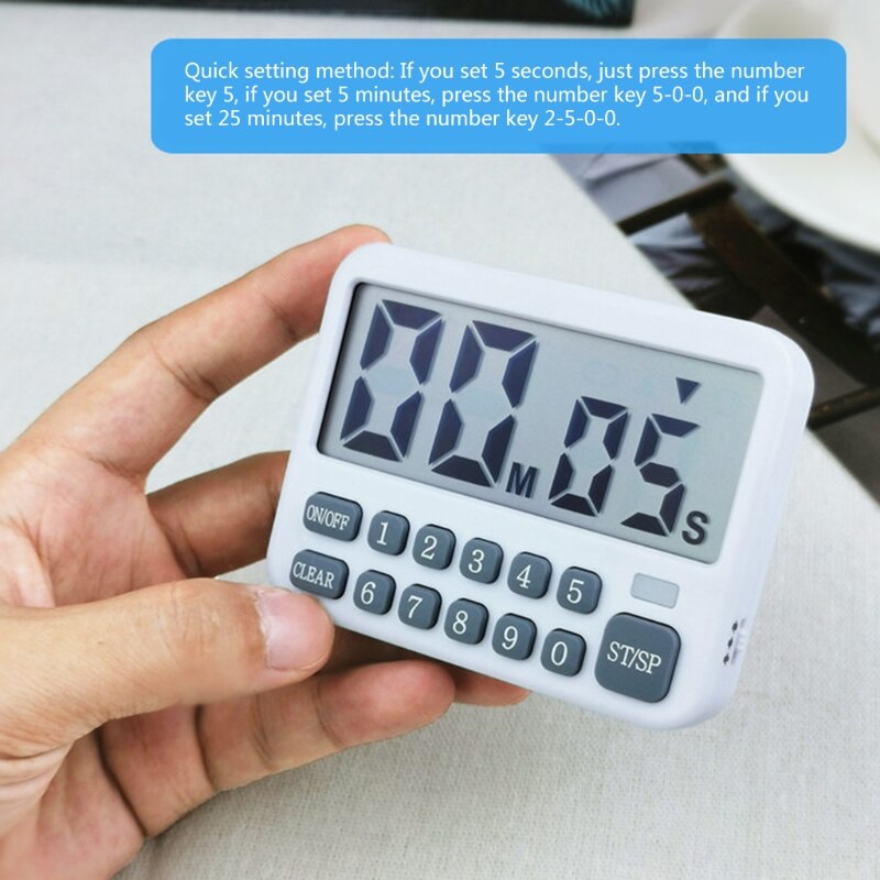 Digital Kitchen Timer Magnetic Countdown Up Cookin... – Grandado