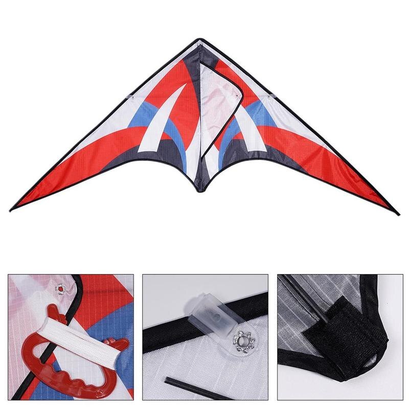 Cometa triangular Multicolor con línea de 30m, com... – Grandado