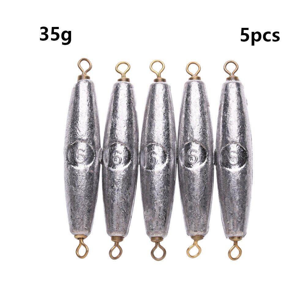 5pcs Olive Shaped Weights Lead Sinkers Anti Dust S... – Grandado
