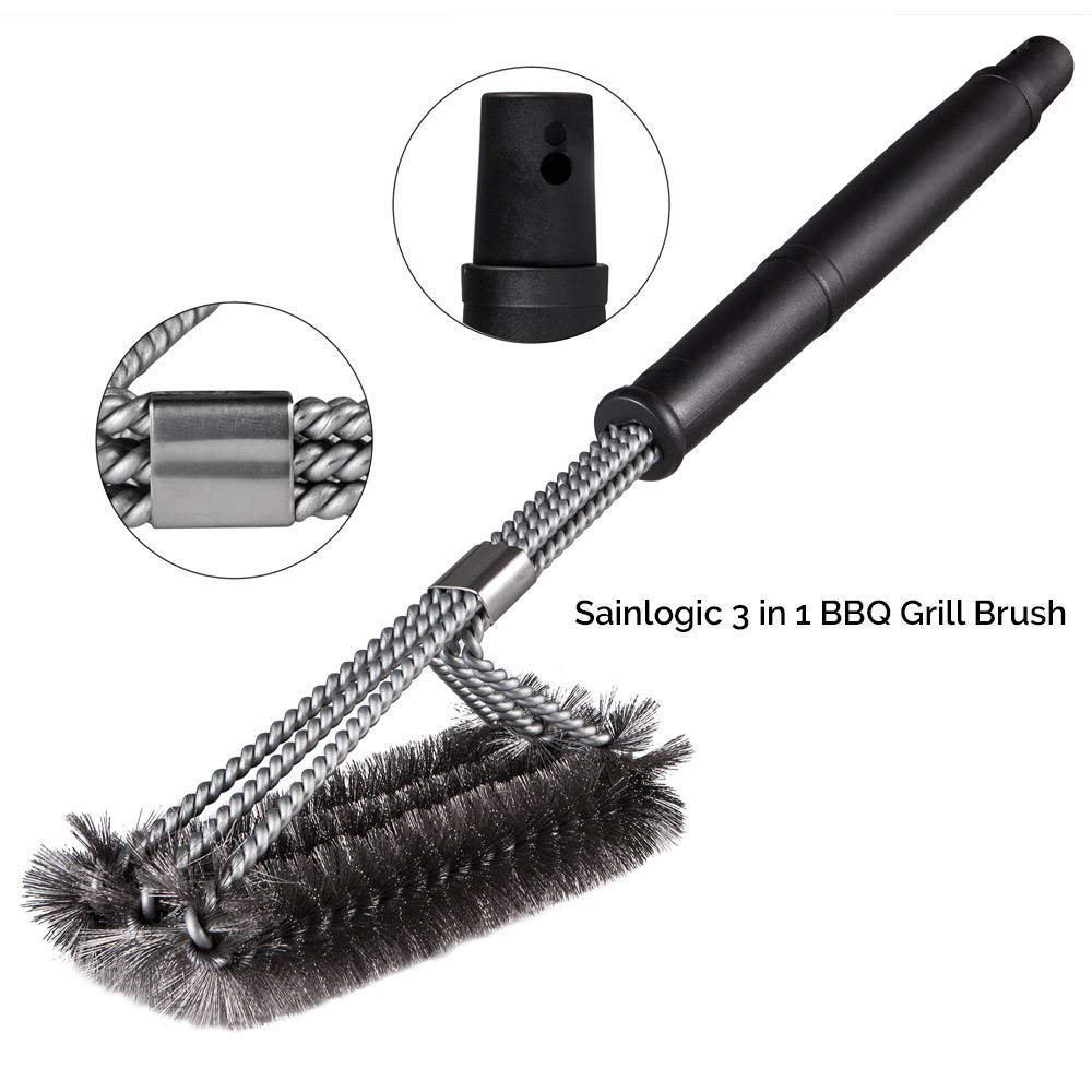 Grillborste , 3 in 1 grillborste rengöringsborste ... – Vicedeal