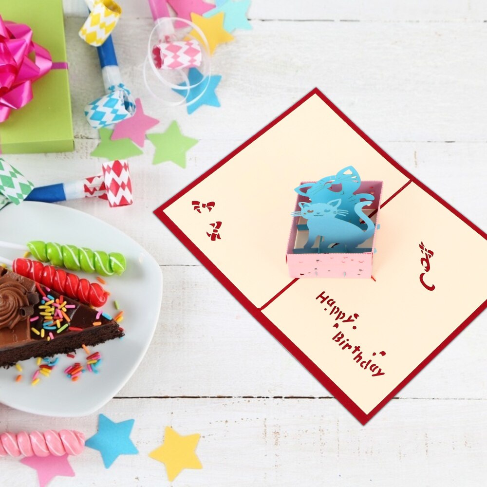 1pc Birthday 3D Cards Exquisite Birthday Greeting ... – Grandado
