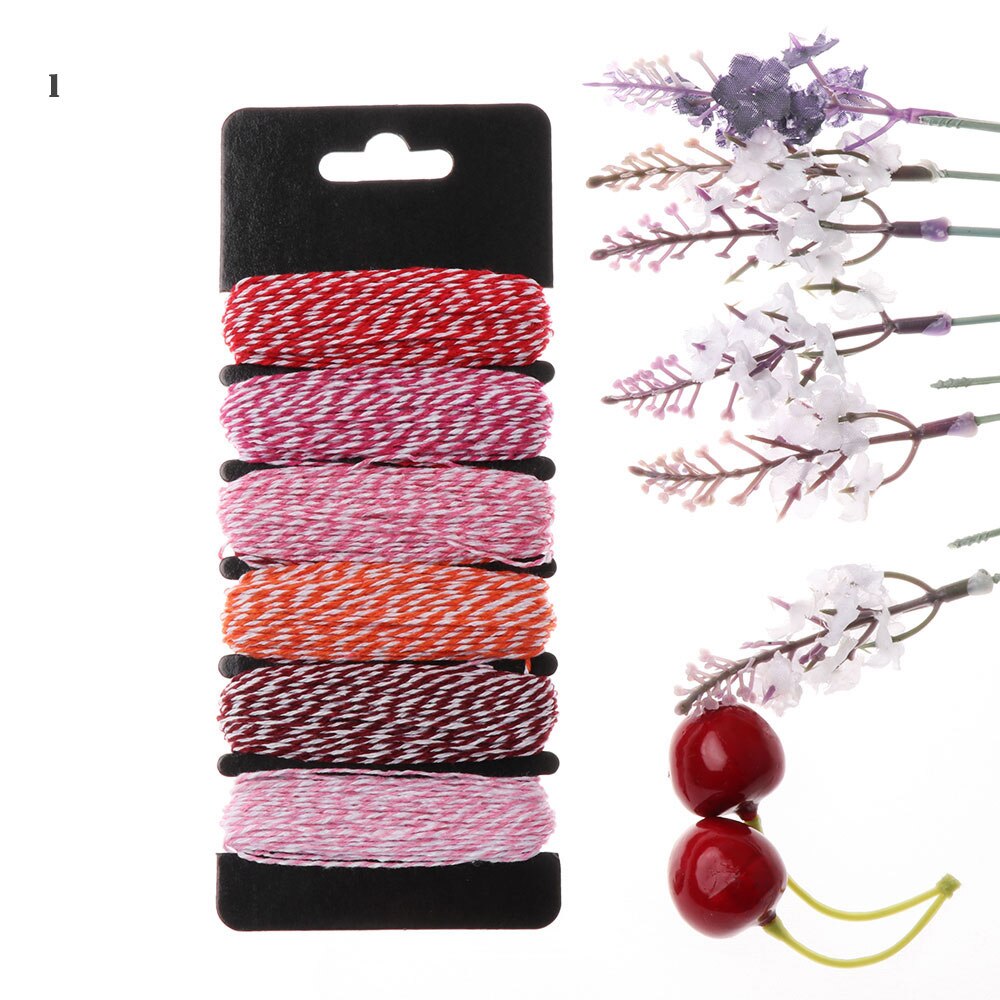 4Ply Thin Baker Twine Double Color Cotton Rope For... – Grandado