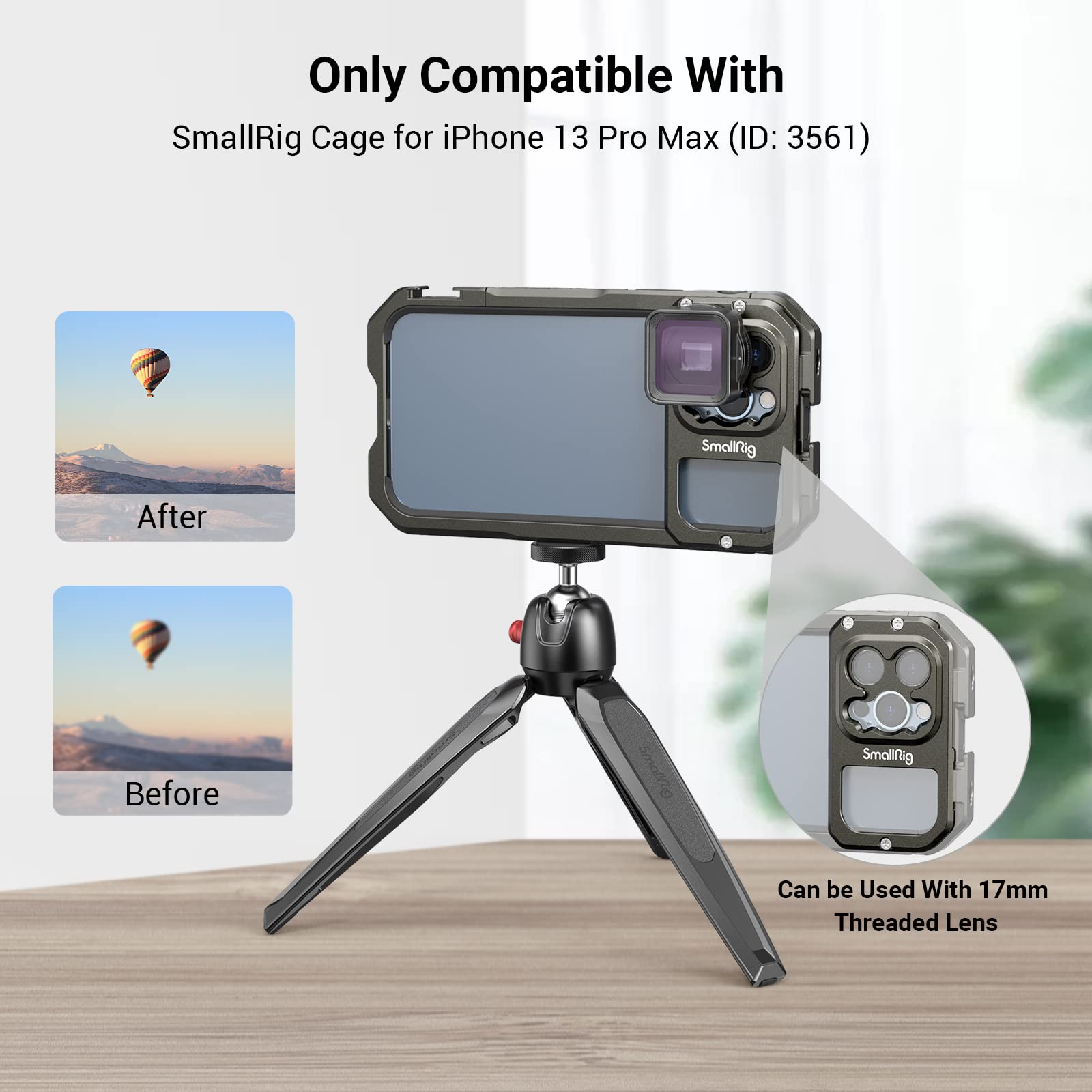 SmallRig 17mm threaded lens backplate for iPhone 1... – Vicedeal