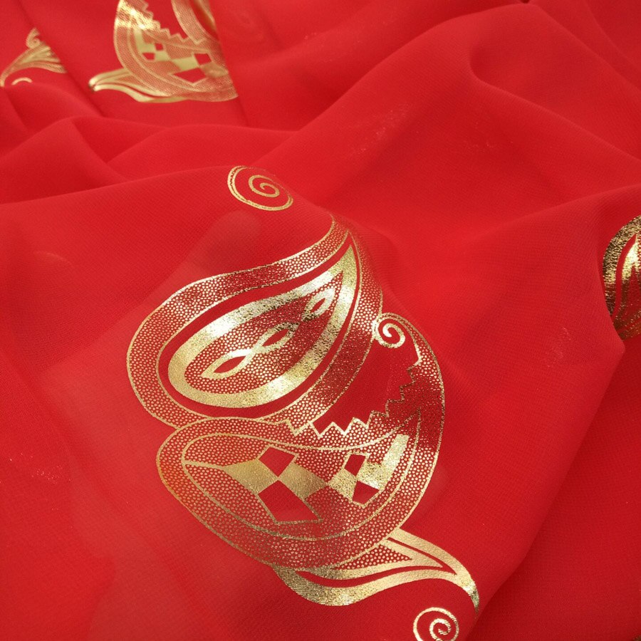 Bronzing Chiffon Dress fabric Cosplay material Cra... – Grandado