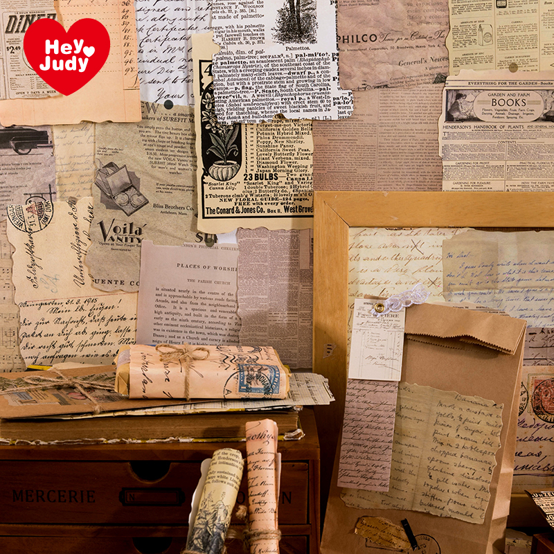 20 Sheet Antique Time Memory Series Vintage Newspa... – Grandado