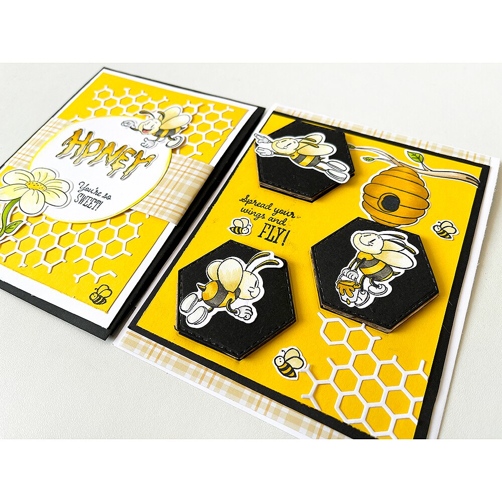 Little Honey Bee Birthday Stamps Cutting Dies Temp... – Grandado