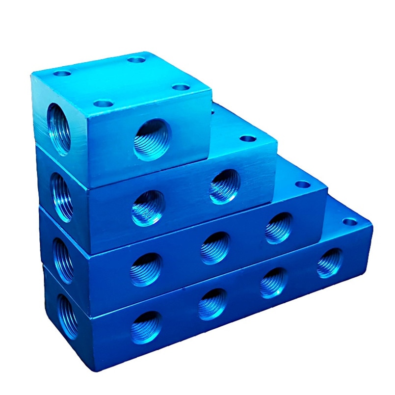 1/4" 3/8" BSP Female Aluminium Pneumatic Manifold ... – Grandado