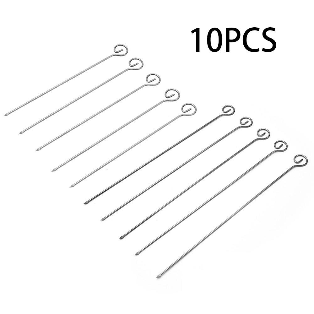 10pcs Stainless Steel BBQ Meat Sticks Long chef gr... – Vicedeal