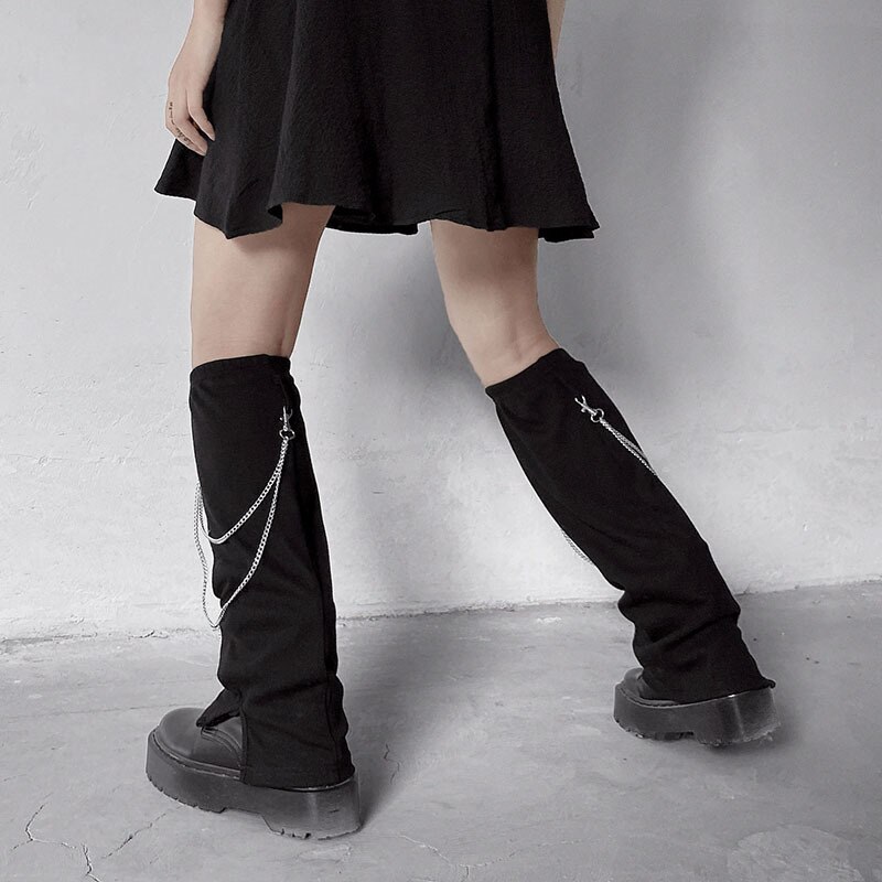 Gothblack Harajuku Letter Print Tights Gothic Punk... – Vicedeal