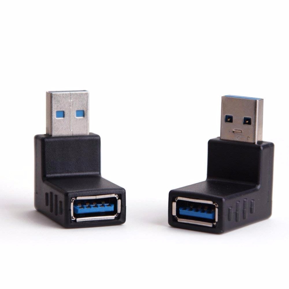 USB 3.0 Adapter 90 Degree Male to Female Combo Ver... – Grandado