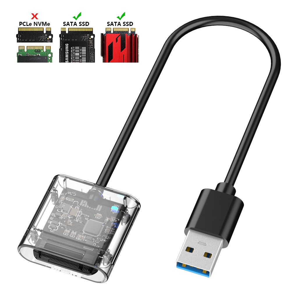 M.2 ngff ssd sata para usb 3.0 externo gabinete de... – Grandado