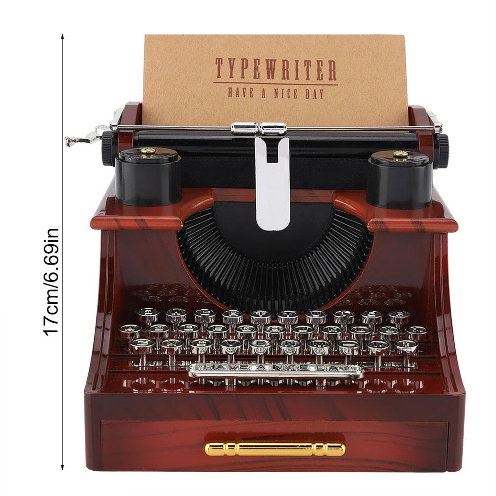 Music Box Vintage Typewriter Style Mechanical Musi... – Vicedeal