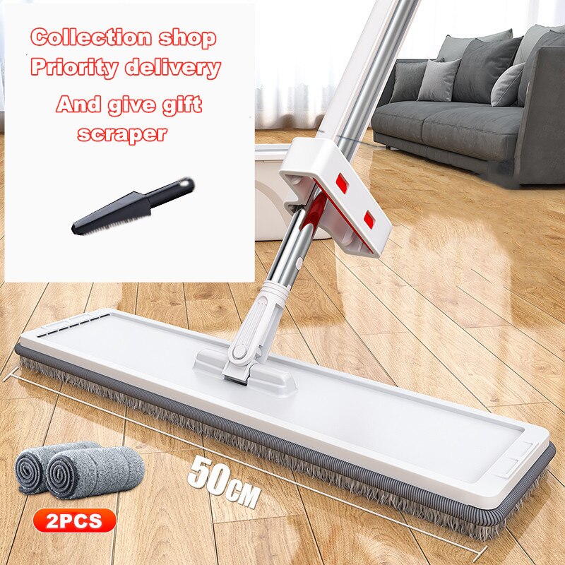 Super Big Size Mop Squeeze Microfiber Free Hand Wa... – Grandado
