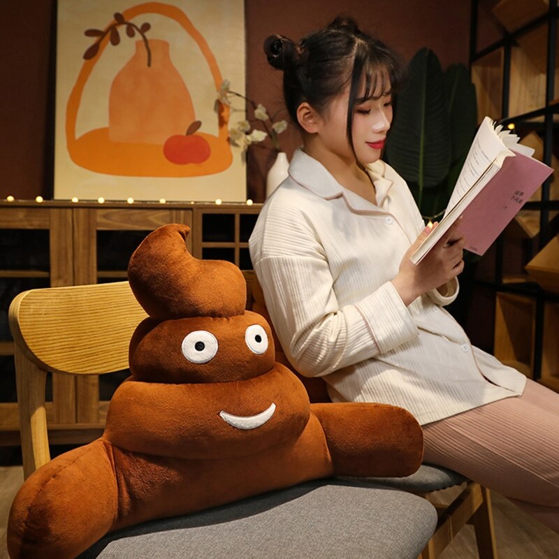 23’’ Novelty Prank Poo Back Cushion Huggable Cuddl... – Grandado
