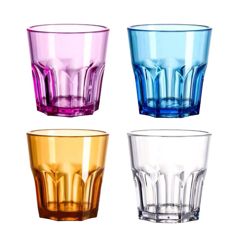 4Pcs Acryl Transparant Onbreekbaar Water Cups Acht... – Grandado