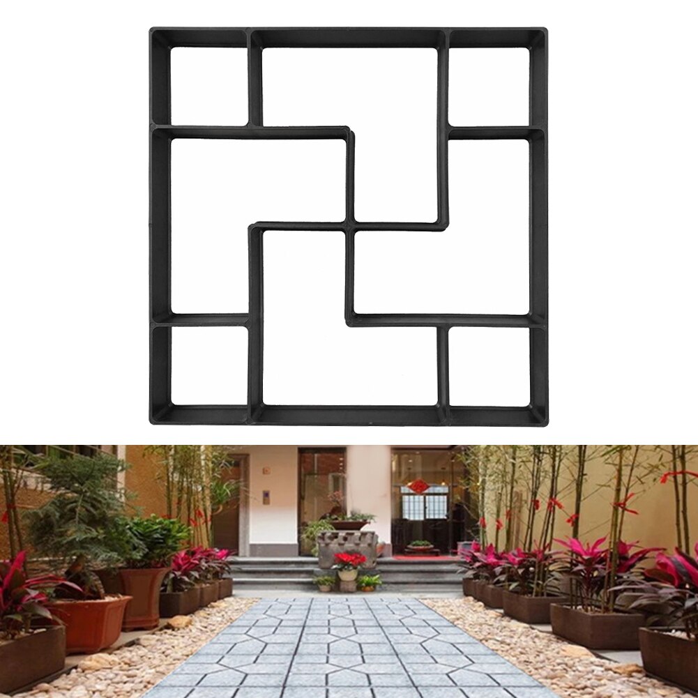 40cm Square Cement Brick Garden Decor Paver Lawn P... – Grandado