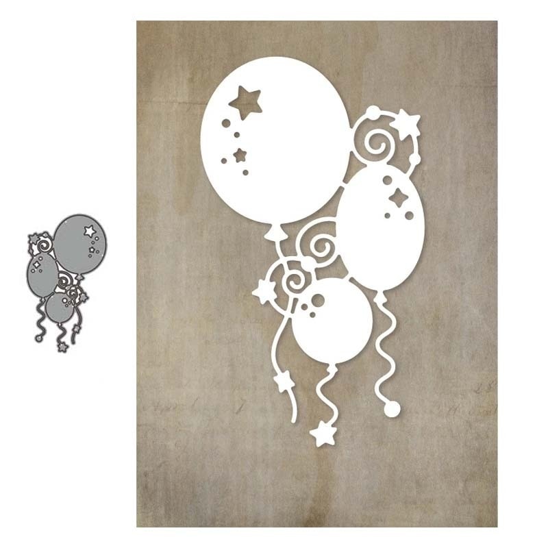 Lngclown Happy Birthday Balloon Metal Cutting Dies... – Grandado