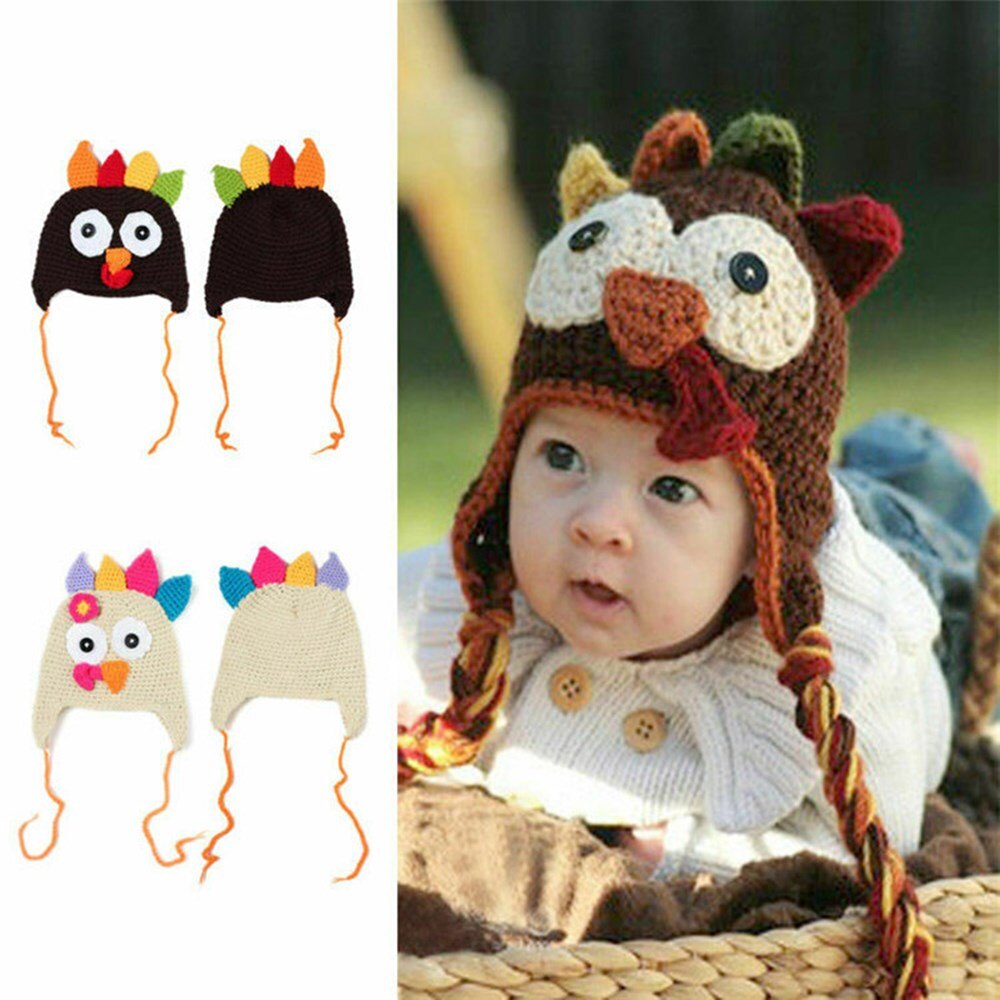 knitted hat cute hats Autumn winter children's cas... – Vicedeal