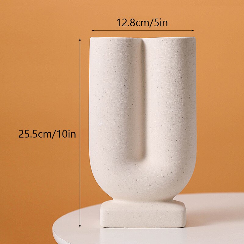 Vilead Nordic Ceramic Vase U Shape Art Modern Styl... – Vicedeal