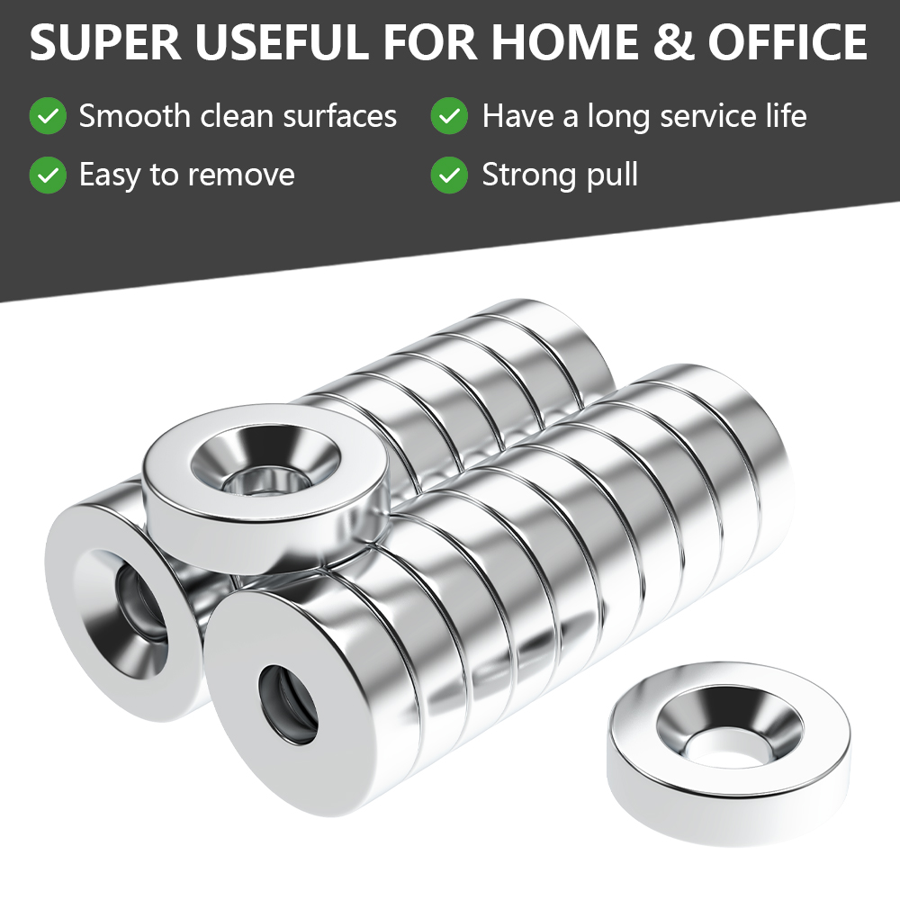 18x5-5mm Super Strong Round Magnet With hole Refri... – Grandado