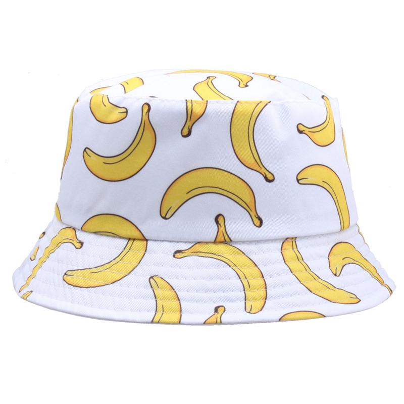 Unisex Funky Banana Bucket Hat Fruit Printing Cott... – Grandado