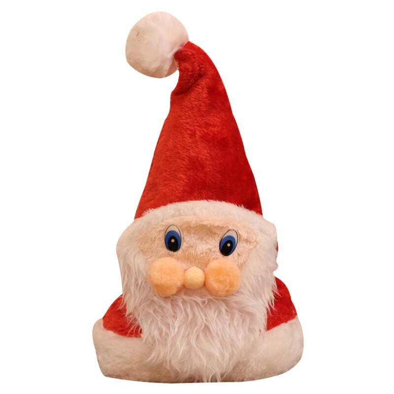 Christmas Santa Hoed 3D Kerstman Niet-geweven Snee... – Grandado