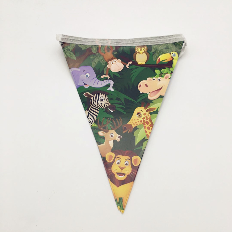1PCS Jungle Party Animal Flags Banners & Wildl... – Vicedeal