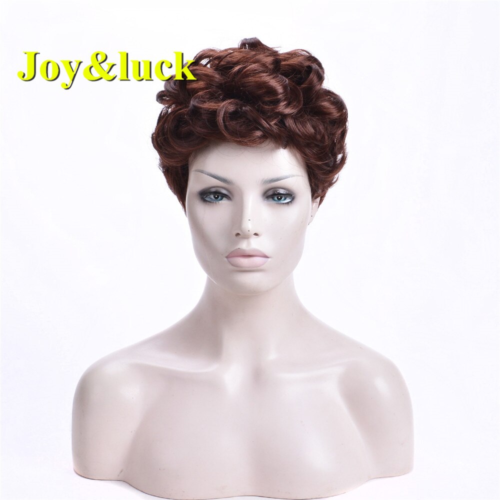 Joy&luck Short Wig Culry Synthetic Wigs for Women ... – Grandado