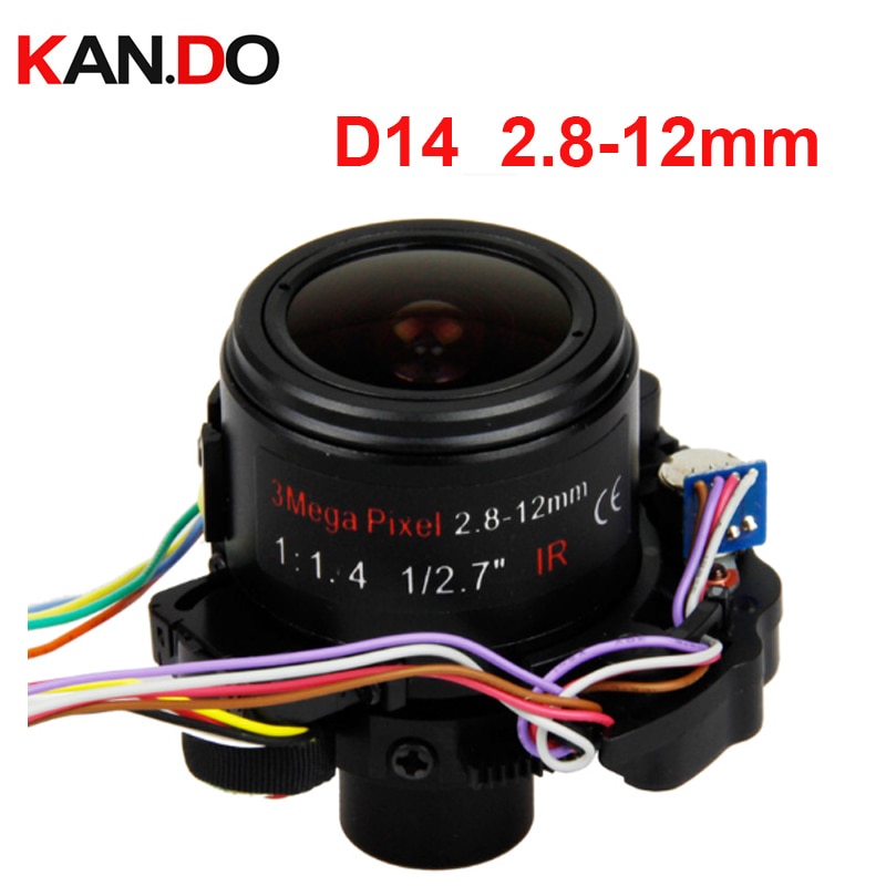 D14 3.0MP Cctv Lens Fixed Iris HD Motorized 2.8-12... – Grandado