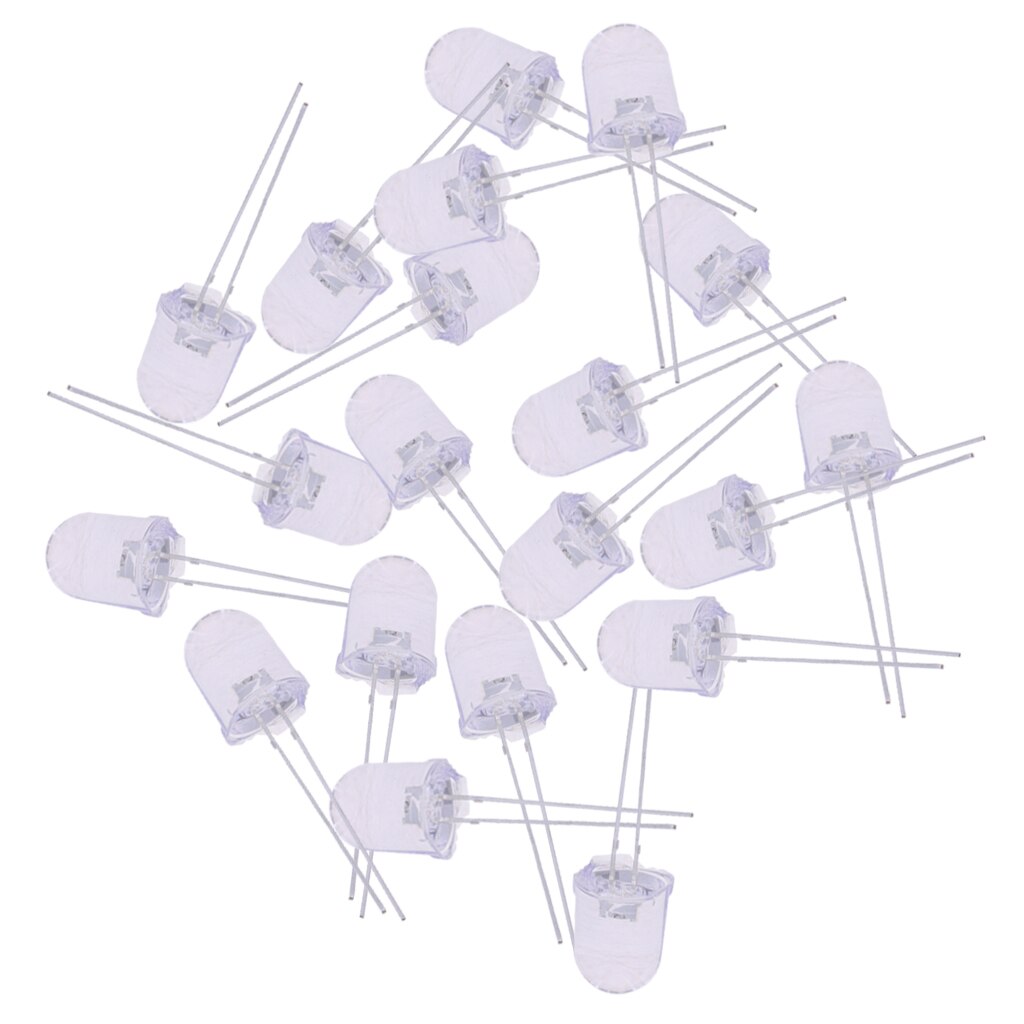 100 Pcs (5 Kleuren X 20 Pcs) 10 Mm Light Emitting ... – Grandado