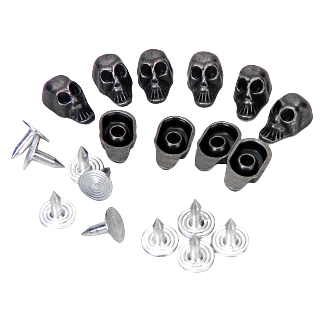 Skull Rivets Studs Antique Silver for Sewing 13 x ... – Vicedeal