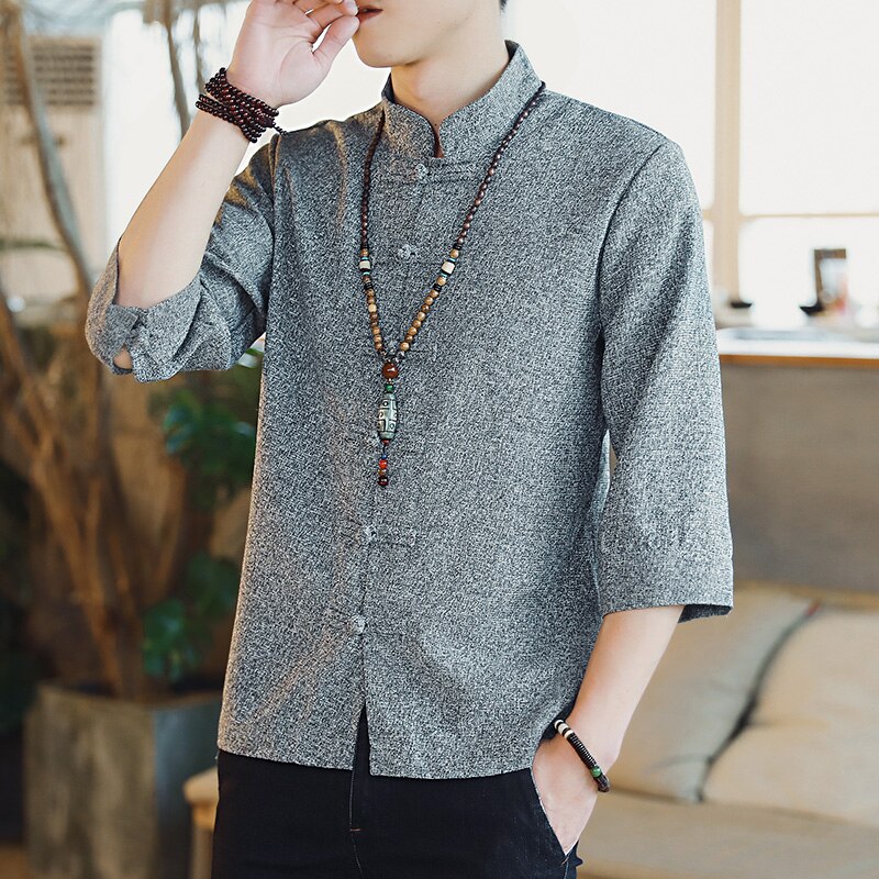 cotton traditional chinese tang suit top clothes m... – Grandado