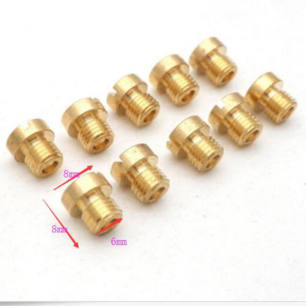 10x M6 Thread Main Jets for Keihin OKO PE PWK Carb... – Grandado