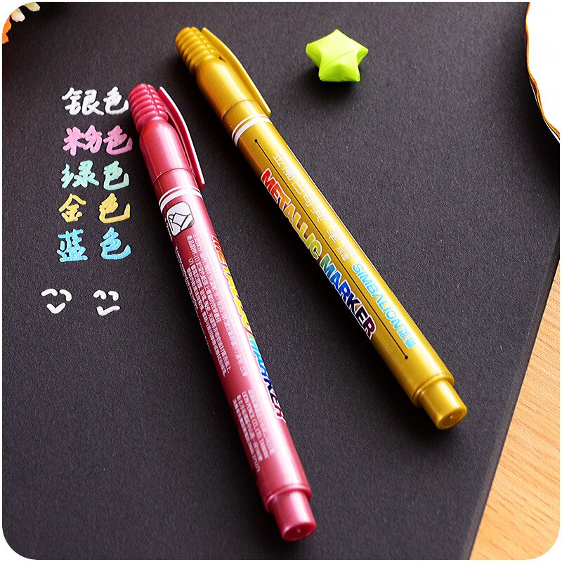5 pcs Metallic color paint marker pen for drawing ... – Grandado