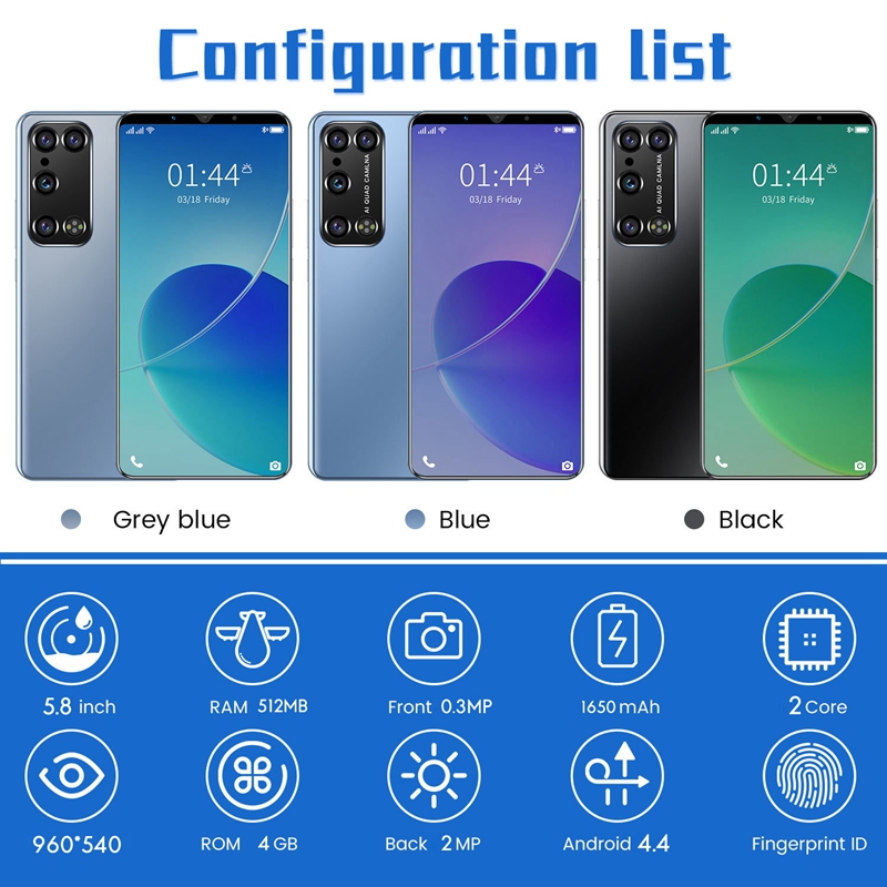 Rino8 Pro Smartphone 5.8 Inch MTK6572 Dual Core 51... – Grandado