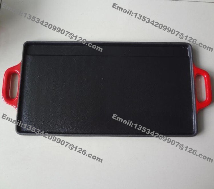 43x23.5cm Heavy Duty Reversible Double Burner Cast... – Grandado